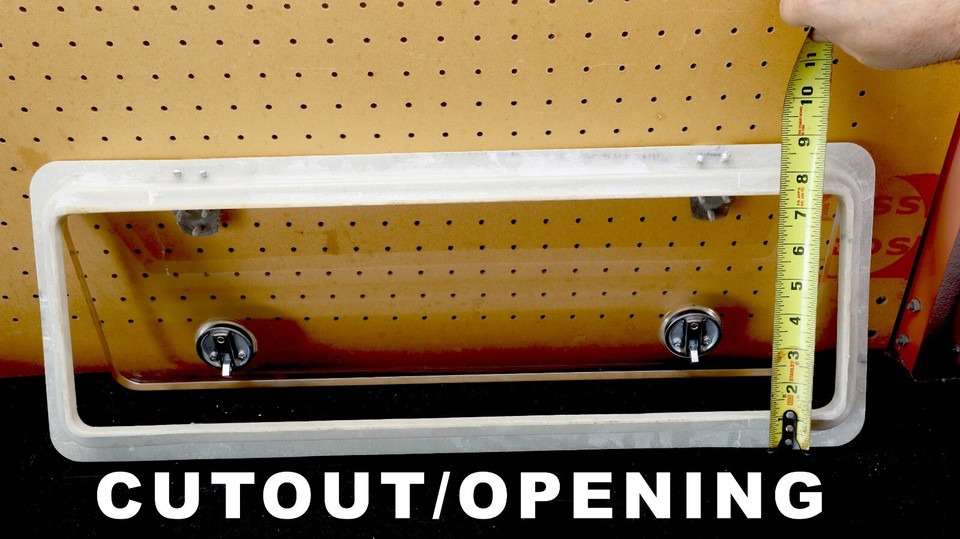 2 X Bait Well Live Well Hatch Fiberglass/Acrylic Transom Pontoon Center ...