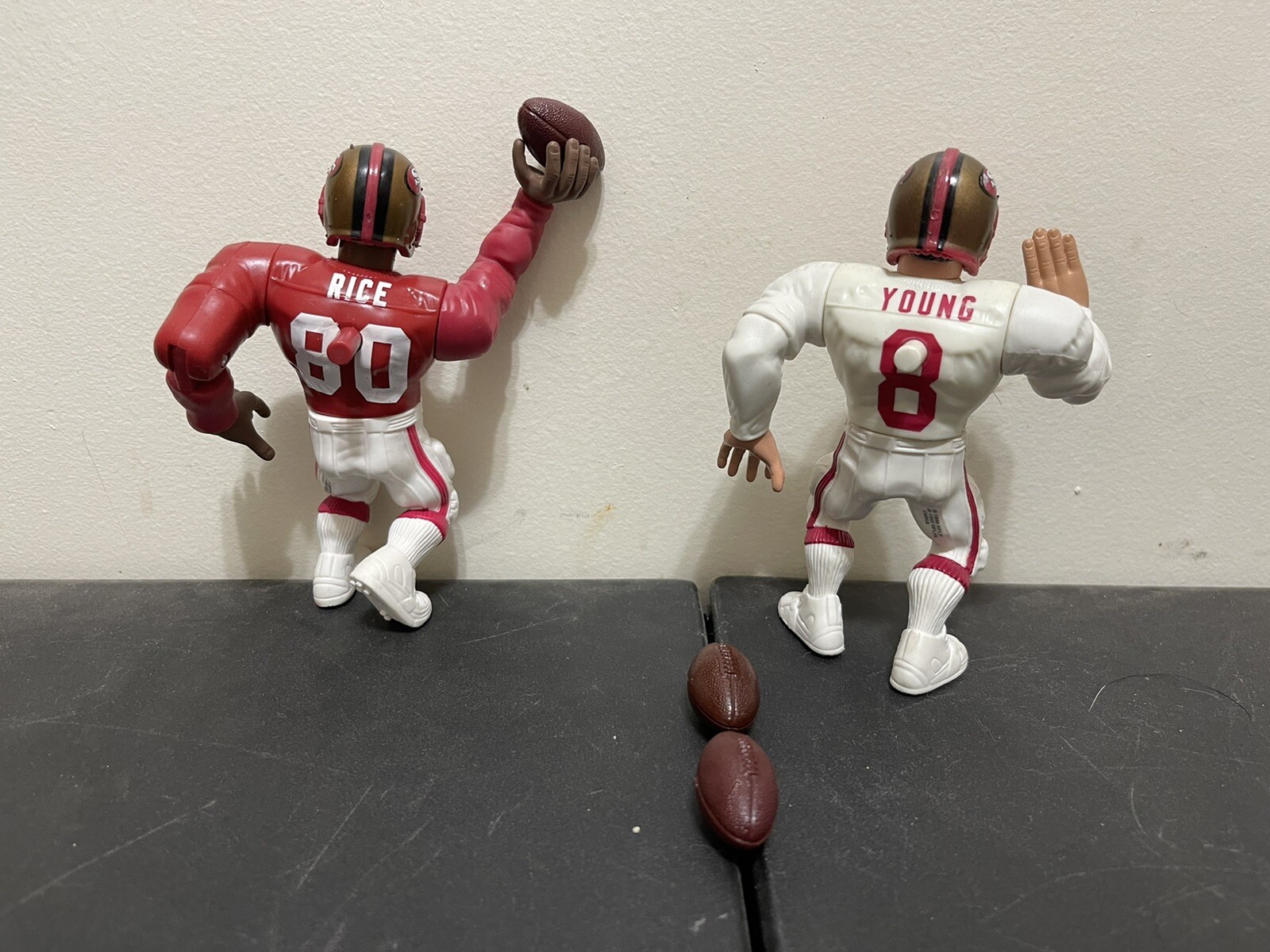 San Francisco 49ers Jerry Rice Steve Young NFL Starting Lineup Action ...