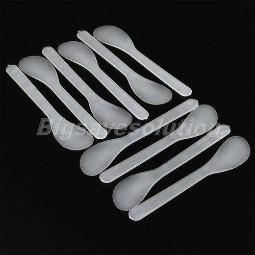 10pcs Facial Mask Sticks Cosmetic Spatula Spoon Plastic Cream Scoop 5. ...