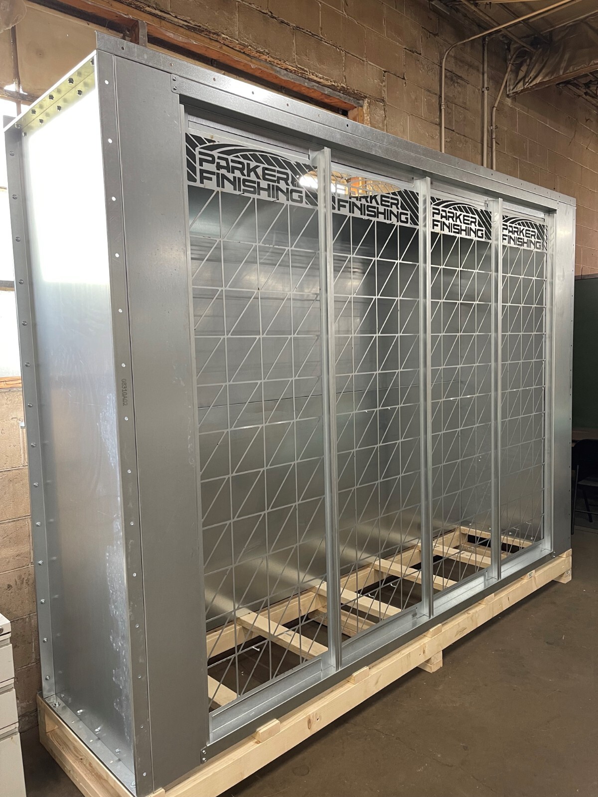 10' W X 7' H X 2'6" D Exhaust Wall Top Mount Fan 3 Phase Motor In Stock ...