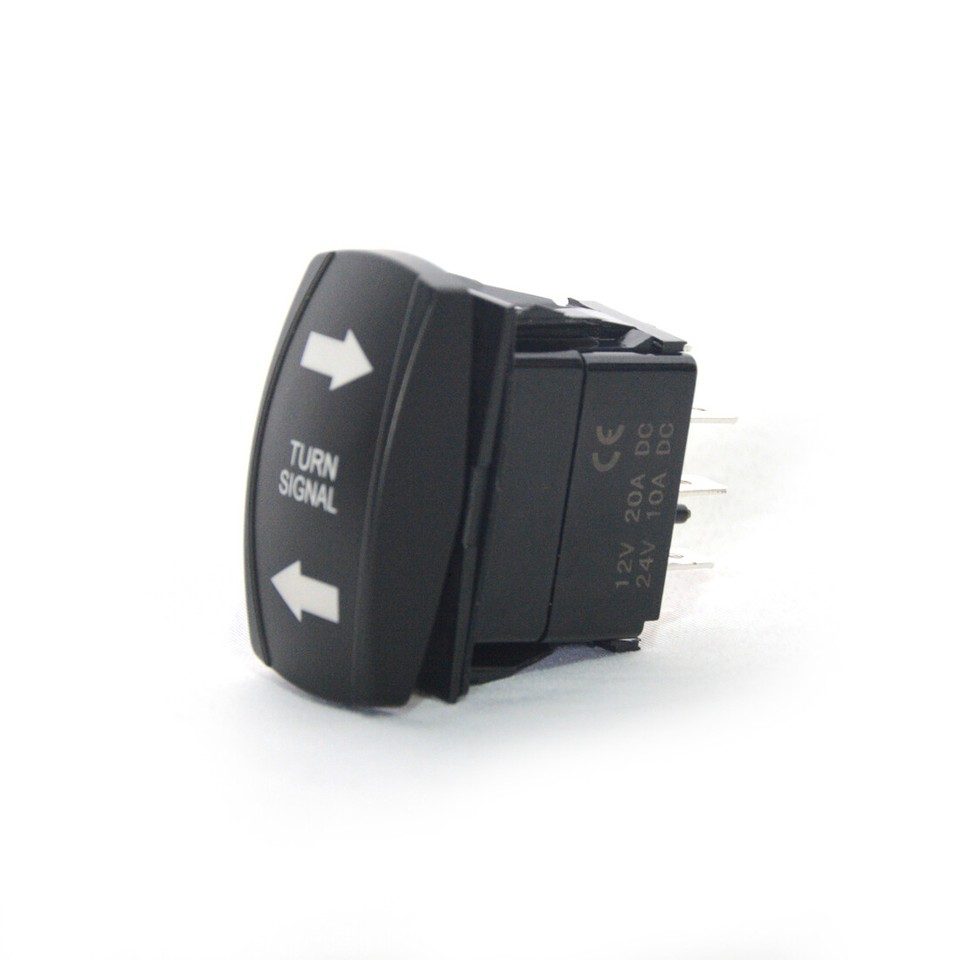 Universal Vertical Rocker LED Turn Signal Switch Kit For UTV SXS ATV ...