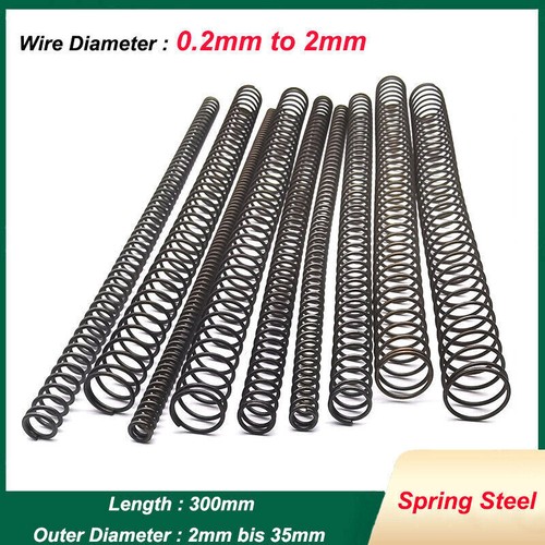 Length 300mm Compression Spring Pressure Springs OD 2-35mm Wire Dia 0 ...