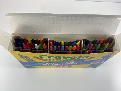 COLLECTIBLE Crayola Crayons Introducing Bluetiful 1st 96 pkg w ...