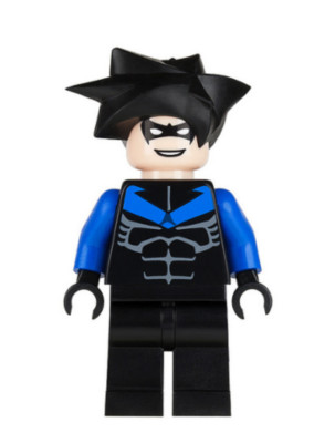 Lego Nightwing 7785 Blue Arms, Chest Symbol Arkham Asylum Batman ...