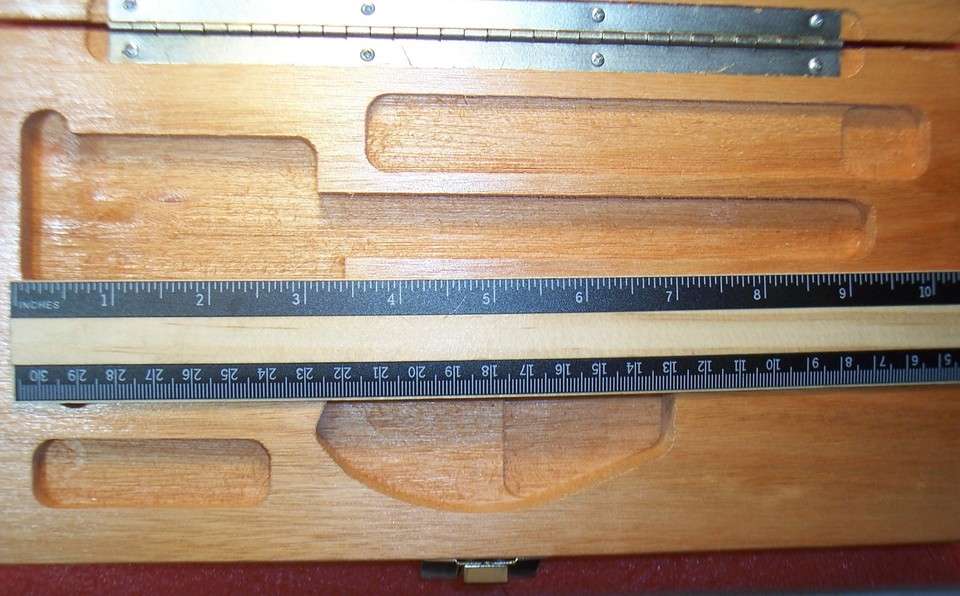 MITUTOYO WOODEN CALIPER BOX (11" x 5-1/2" x 1-1/2") NEW/UNUSED***BOX ...