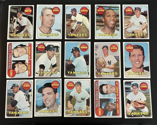 1969 Topps Yankees Lot of 17 Cards rc's leaders | eBay