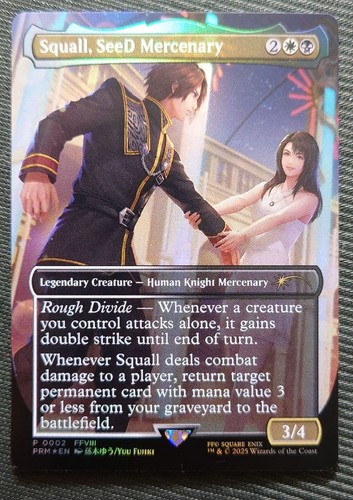 Mtg Rare Individual Winning Promo Seed Mercenary Squall Borderless Foil ...