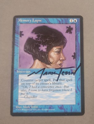 MTG Magic Memory Lapse (V2) Signed Artist Proof X1 Homelands HML Mark ...
