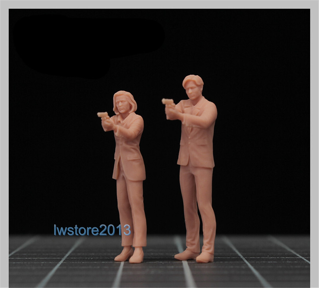 1/43 Fox Mulder Dinah Scully Scene Props Miniature Figure Model For ...