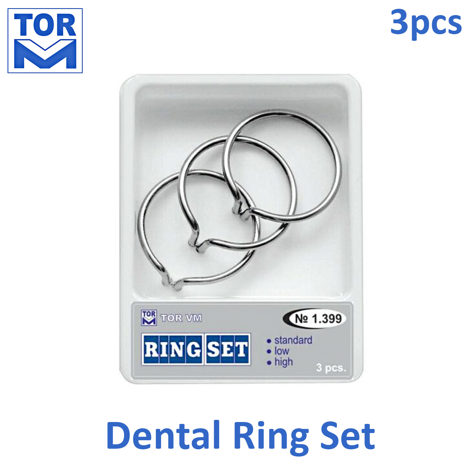 3pcs Ring Set for Sectional Contoured Dental Matrices - All-sizes kit ...