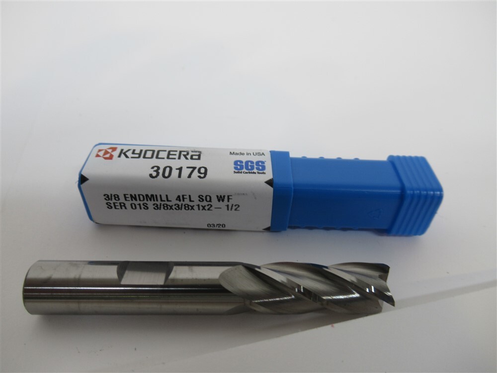 SGS 30179 , 3/8" Solid Carbide Square End Mill Bit | eBay