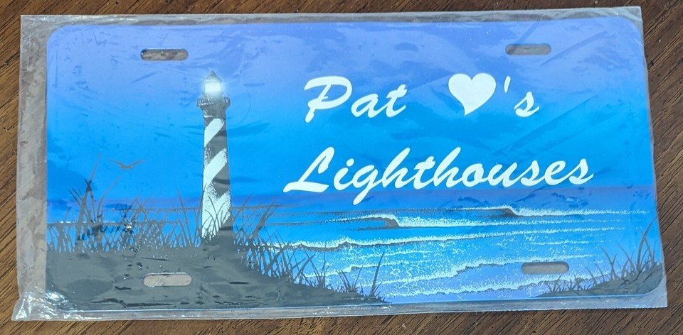 Pat Loves Lighthouses License Plate. Still In Original Packaging. | eBay