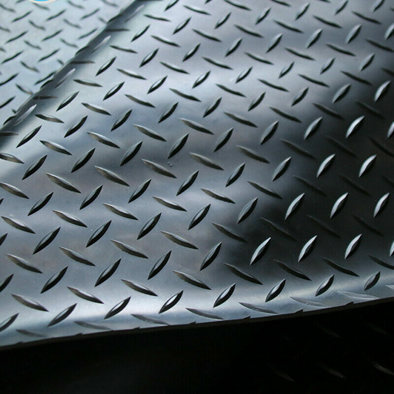 EXTRA THICK DIAMOND CHECKER - PLATE RUBBER GARAGE FLOORING MATTING ...