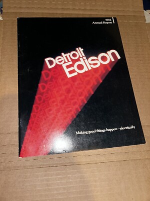 Detroit Edison Annual Report 1982 | eBay