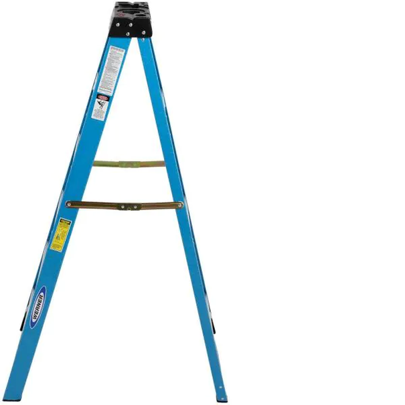 Molded Top Ladder With Tray 6-Foot Fiberglass Step Ladder - 250 Lb ...