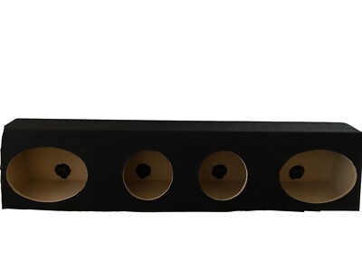 6X9 4-Hole Double Angle 6x5” Speaker Enclosure Quad Box- Black | eBay