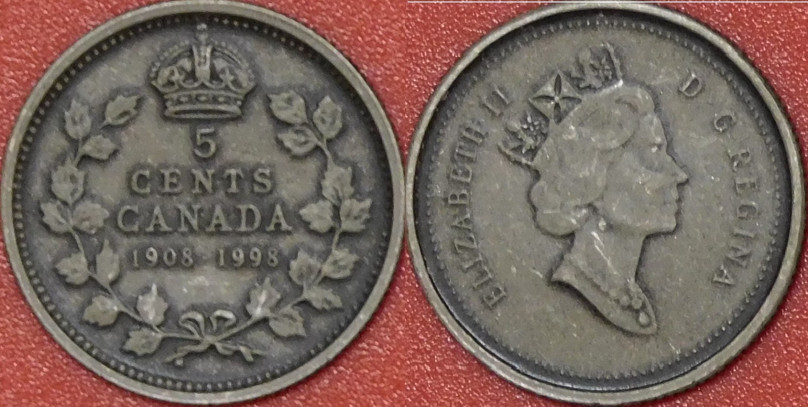 Antique Proof 1908-1998 Canada Silver 5 Cents From Mint's Set | eBay