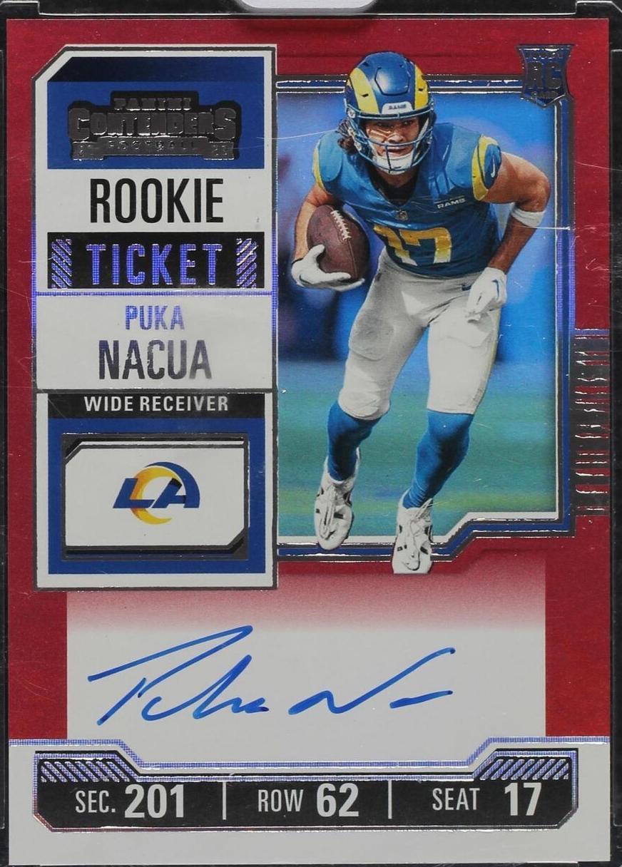 2023 Panini Contenders - Rookie Ticket RPS Puka Nacua #125 Red Zone ...