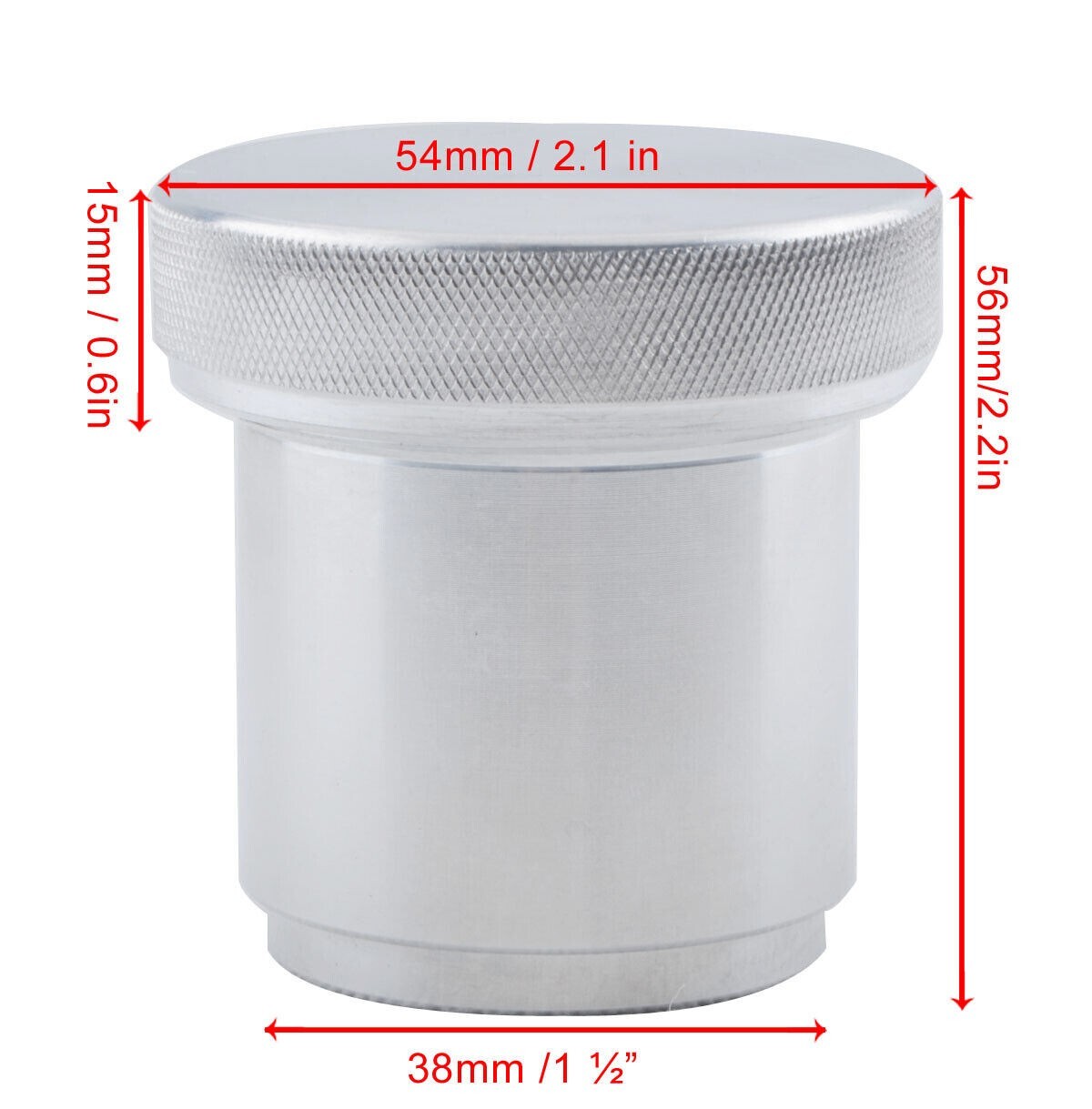 38mm 1-1/2" ID Aluminium Weld On Cap and Filler Neck Fuel Tank Water ...