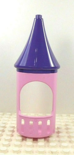 Lego Duplo Item Cinderella Castle Balcony w/ spire Pink w/ purple | eBay