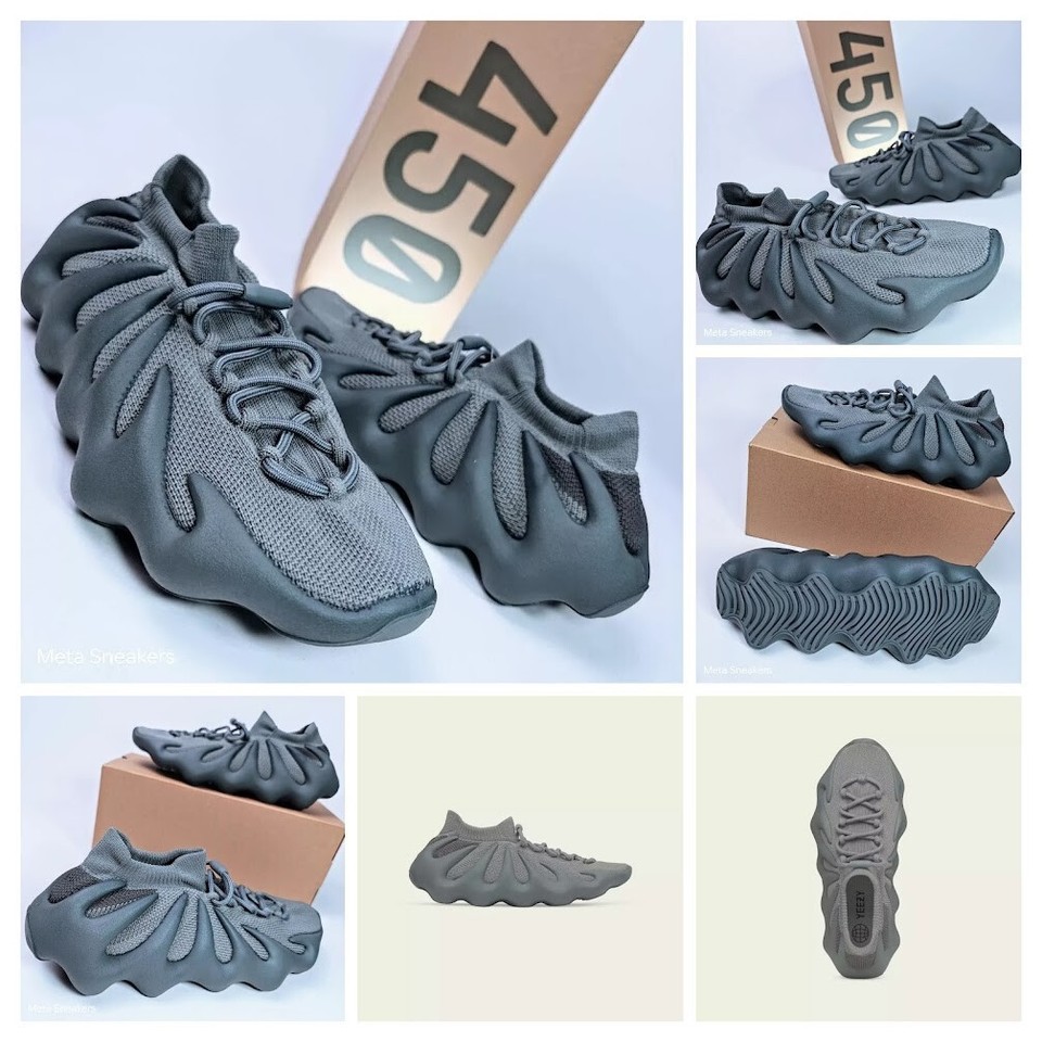 Adidas US 12 Men's Stone Marine Blue Grey Retro Lifestyle -Yeezy 450 ...