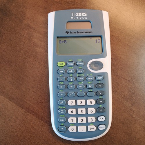 Texas Instruments TI-30XS Multiview Scientific Calculator Blue White LN ...