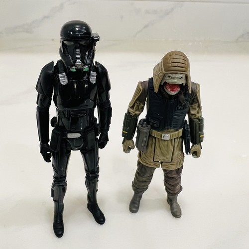 Hasbro Star Wars 3.75” Rogue One Rebel Commando Pao & Death Trooper MOC ...