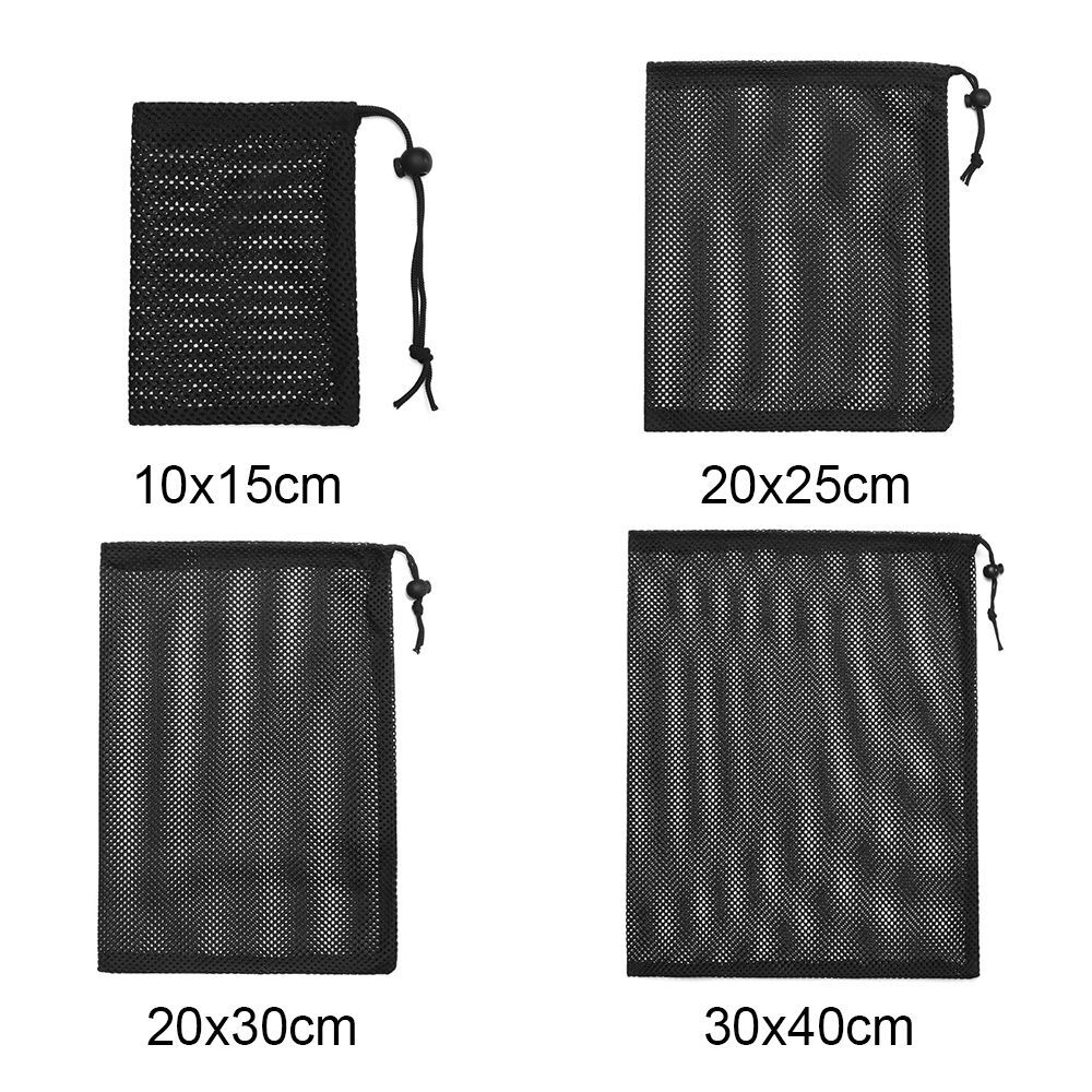Outdoor Home Nylon Storage Bag Laundry Bag Mesh Drawstring Bag Stuff ...