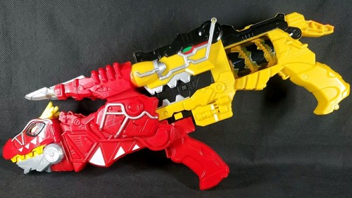 Power Rangers Super Charge Morpher T-Rex & Yellow Blaster Working ...