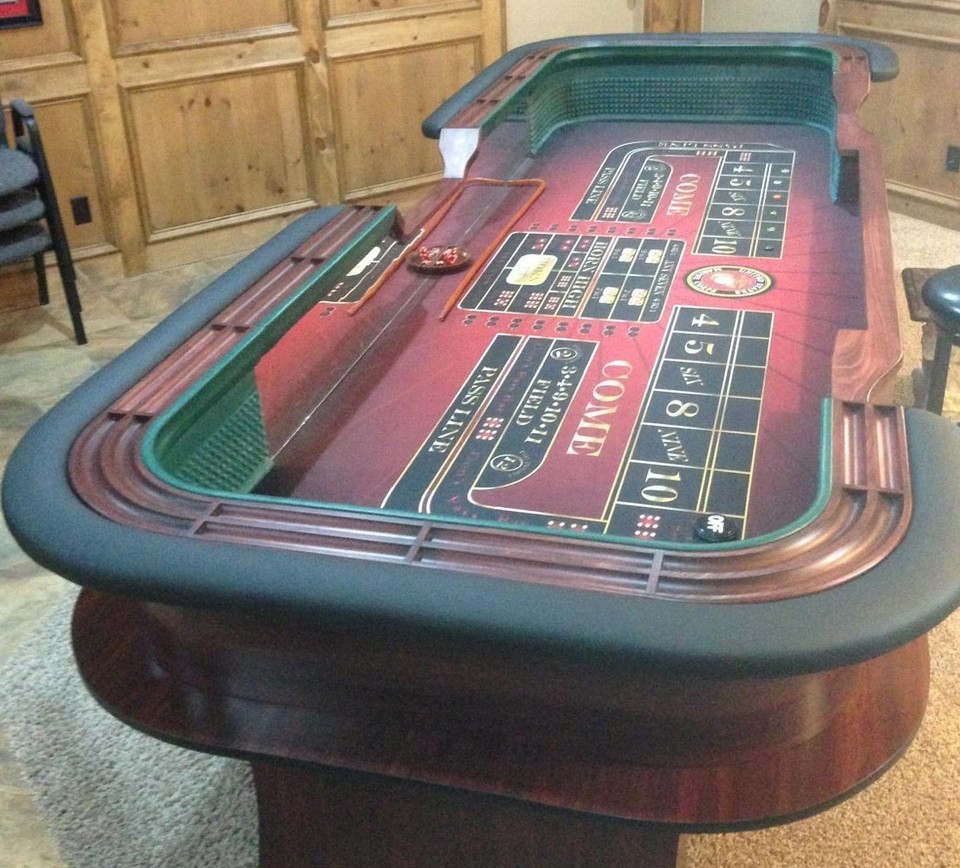 Professional Casino Style 12' Craps Table. Made to order and fully ...