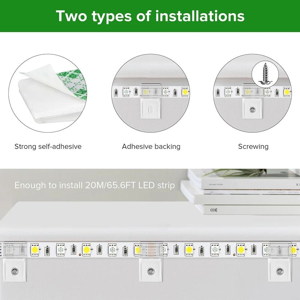 WS2812B WS2811 10mm PCB LED Light Strip Clip Wire Bundle Holder | eBay ...