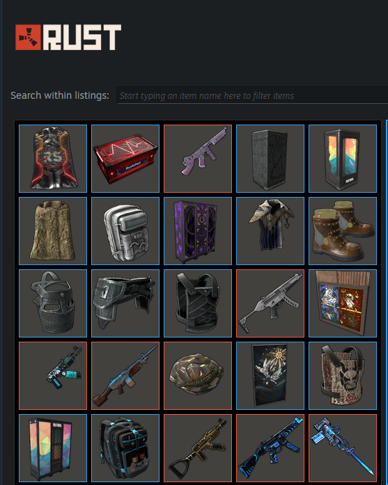 Rust steam account 2.6k hours 102 skins full access. | eBay