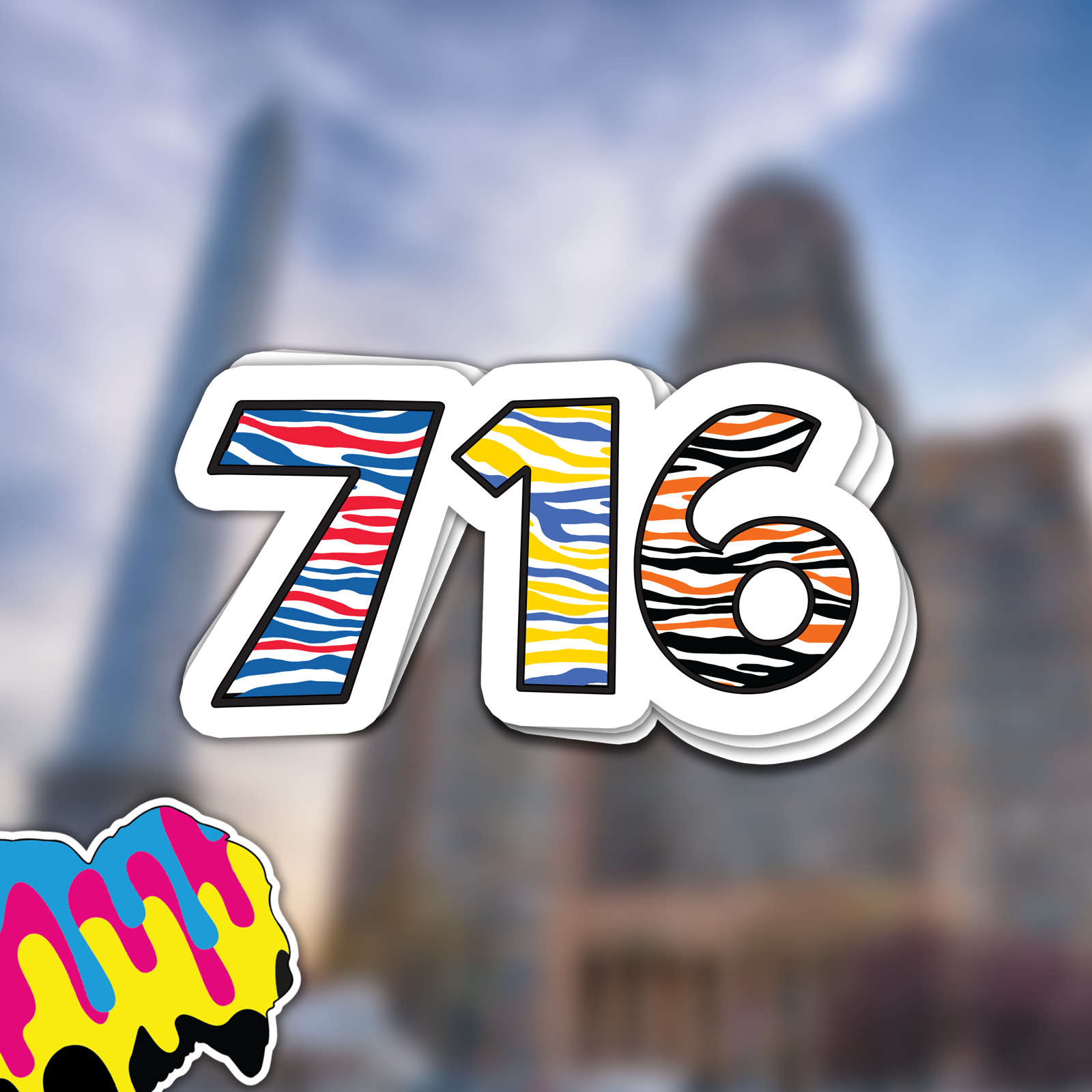 716 buffalo sabres bills bandits celebration decal vinyl sticker die ...