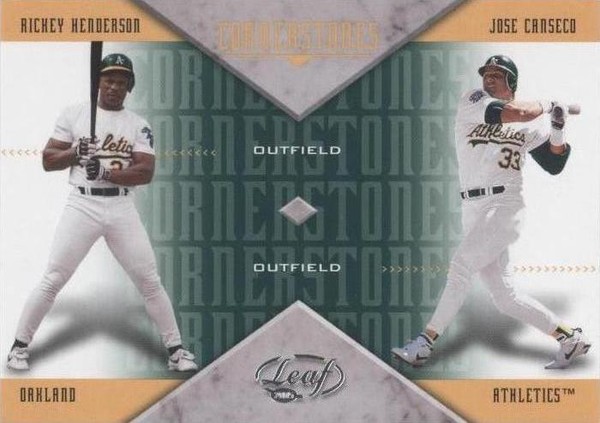 2005 Leaf - Cornerstones #C18 Rickey Henderson, Jose Canseco for sale ...
