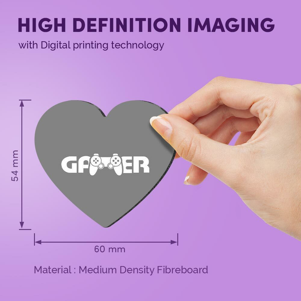 Heart MDF Magnets - BW - Gamer Computer Gaming Sign #37109 | eBay UK