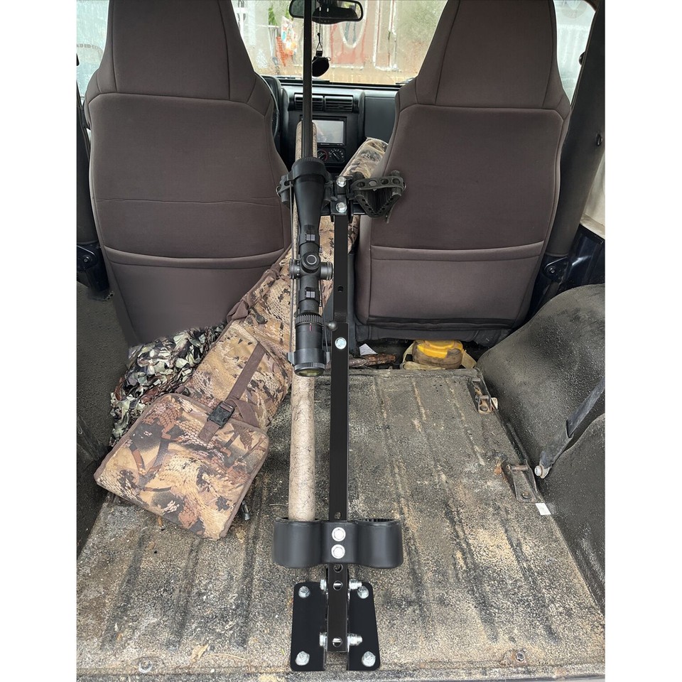 Fully Adjustable UTV Gun Mount Rack Adjustable Height Rifle Shotgun ...