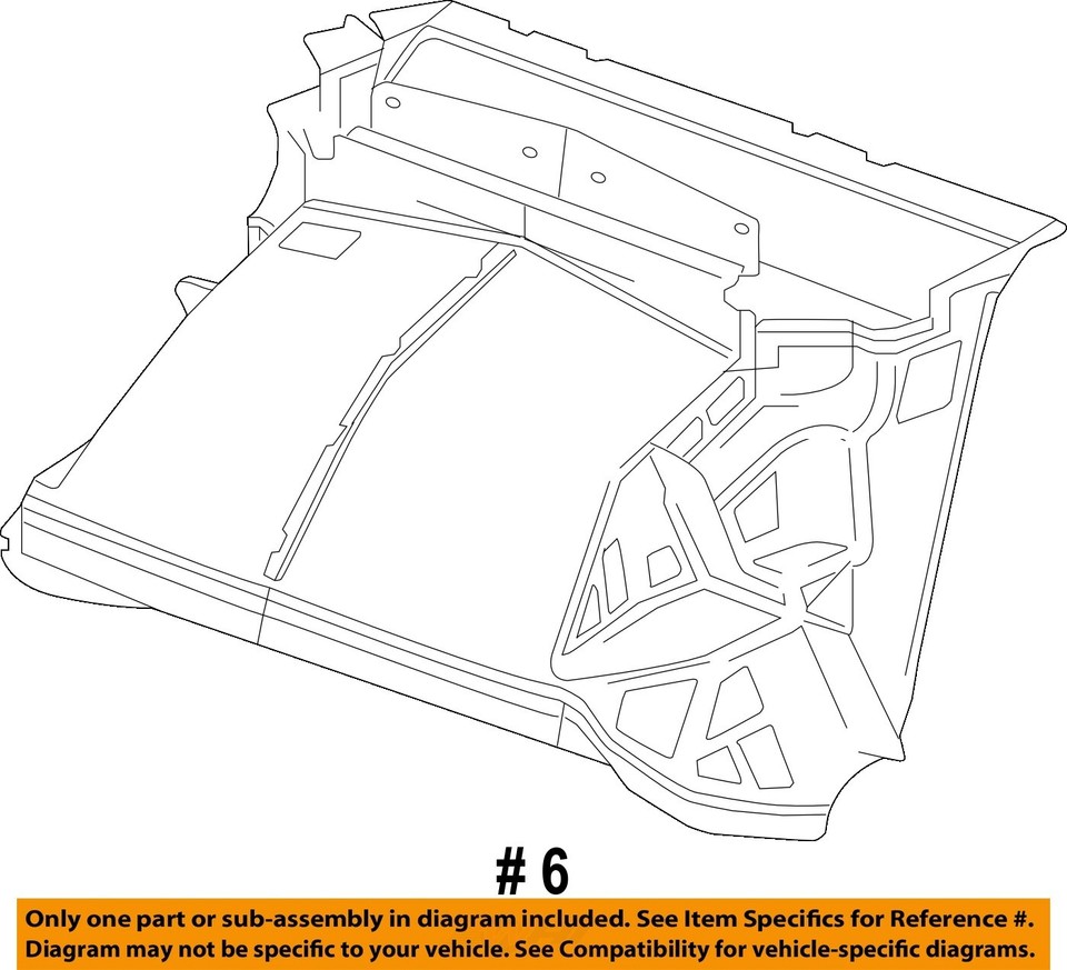 GM OEM 19-22 Sierra 1500 Radiator Support Splash Shields-Air Duct ...