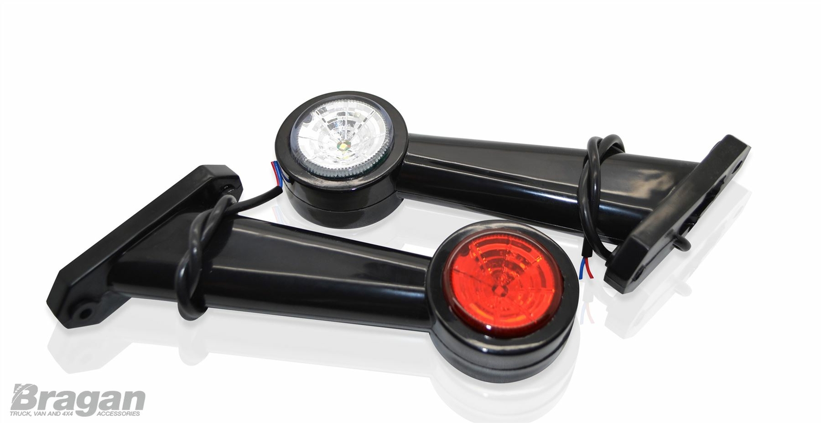 12 24 V LED Side Light Marker Stalk Lamps X2 SCANIA VOLVO DAF Truck 4x4 ...