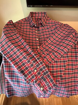 UNTUCKit Mens Thin Flannel Plaid Shirt Size X-Lrg Long Sleeve Button ...