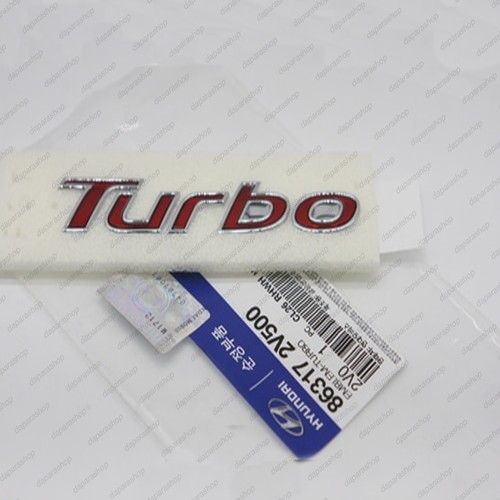 86317 2V500 Genuine "Turbo" Trunk Tail Gate Emblem for 2011 2017 ...