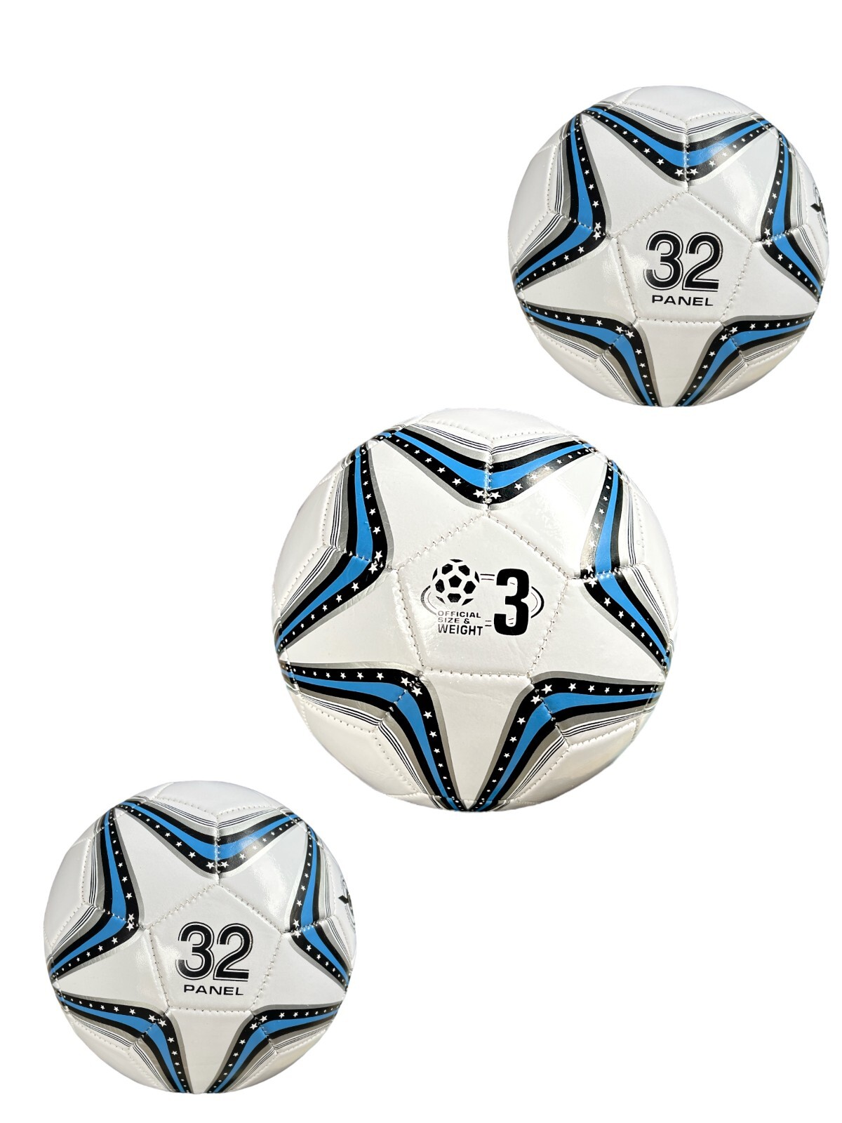 VIPER Size 3 Football Training Ball Outdoor Indoor Soccer Junior Kids ...