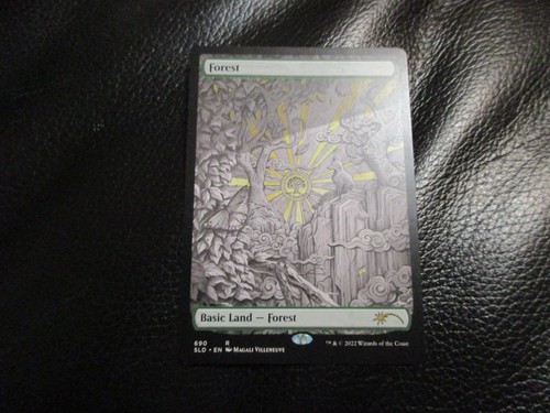 Magic The Gathering Secret Lair Forest Basic Land 690 Magali Villeneuve ...