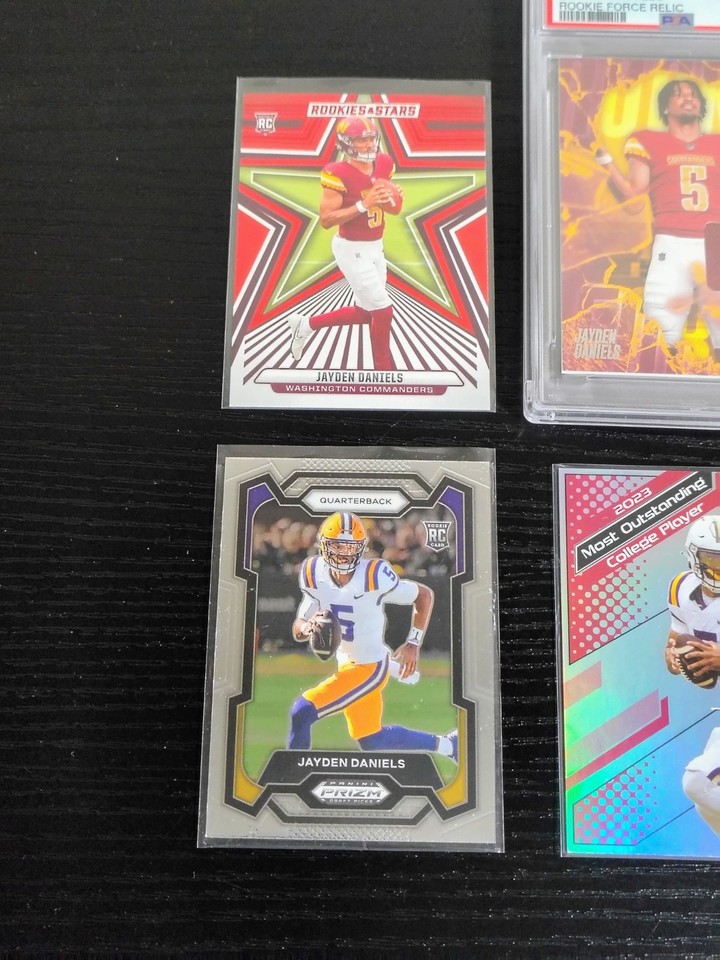 Jayden Daniels PSA Rookie Patch Washington Commanders Rookie Cards Lot ...