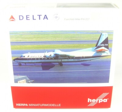 Fairchild - Hiller FH-227 Delta Air Lines (Reg. N378NE) 1:200 Herpa | eBay