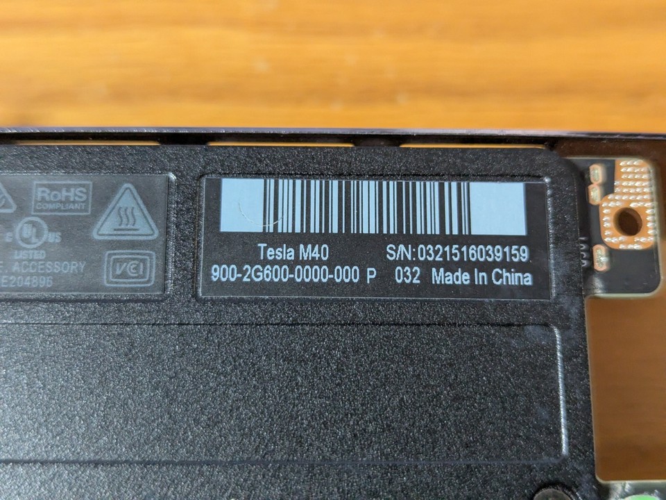 NVIDIA Tesla M40 12GB GDDR5 Graphics Card GPU Accelerator Card Passive ...