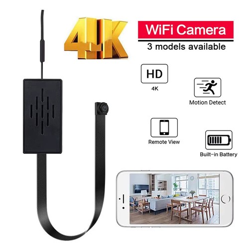 4K Wireless Battery WiFi HD 1080P Small Pinhole Screw Mini Security ...