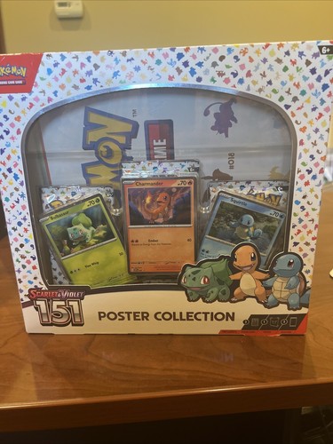Pokemon TCG 151 Poster Collection box Scarlet and Violet 3.5 sealed new ...