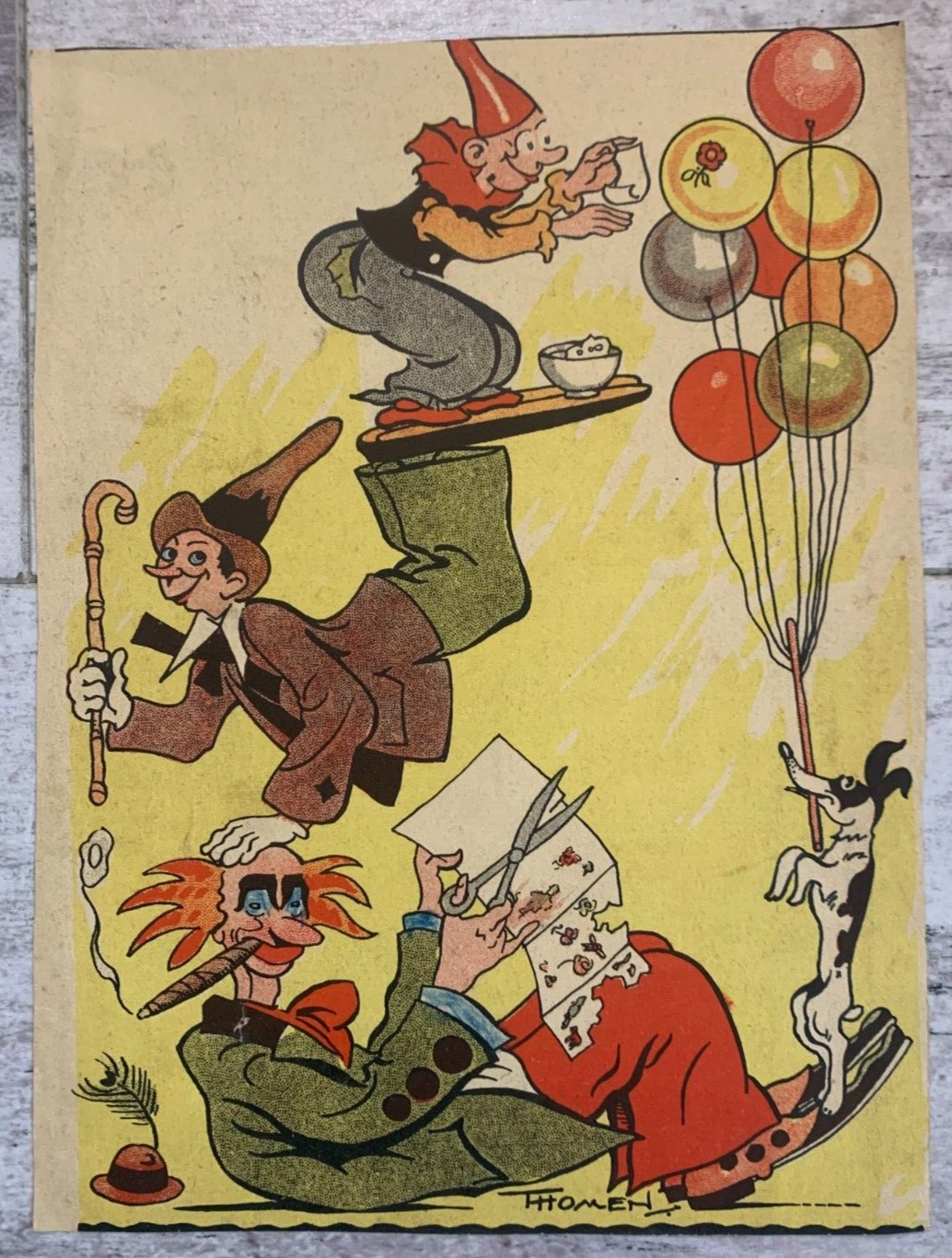 Raoul Thomen (1876-1950) Circus Spectacle Fairs Clown Pixie Wizard ...