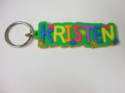 Kristen - NEW-Colorful Name Key-chain Key-ring Name Bag Tag Gift ...