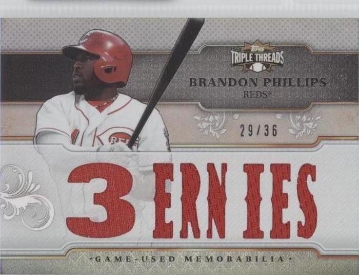 2014 Topps Triple Threads - Relics Brandon Phillips #TTR-BP2 /36 (MEM ...